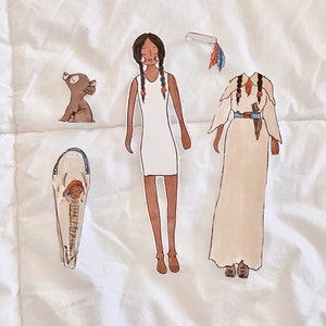 Sacagawea Paper Doll / DIY Historical Women Paper Dolls - Etsy