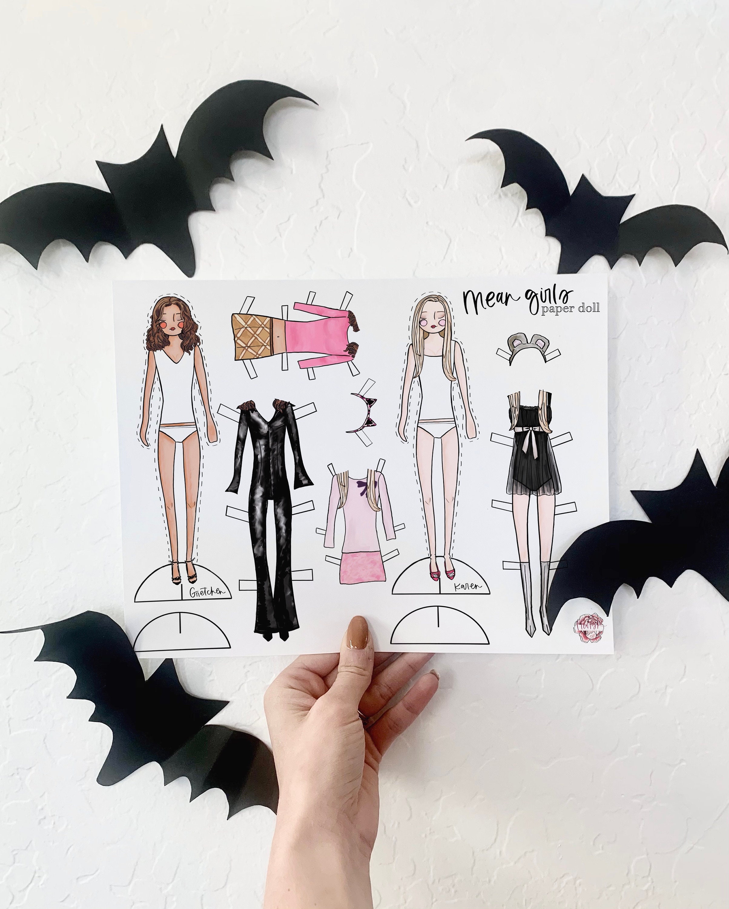 Mean Girls Paper Dolls / Halloween - Etsy