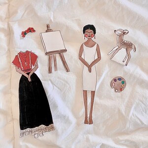 Frida Kahlo Paper Doll / DIY Historical Women Paper Dolls - Etsy