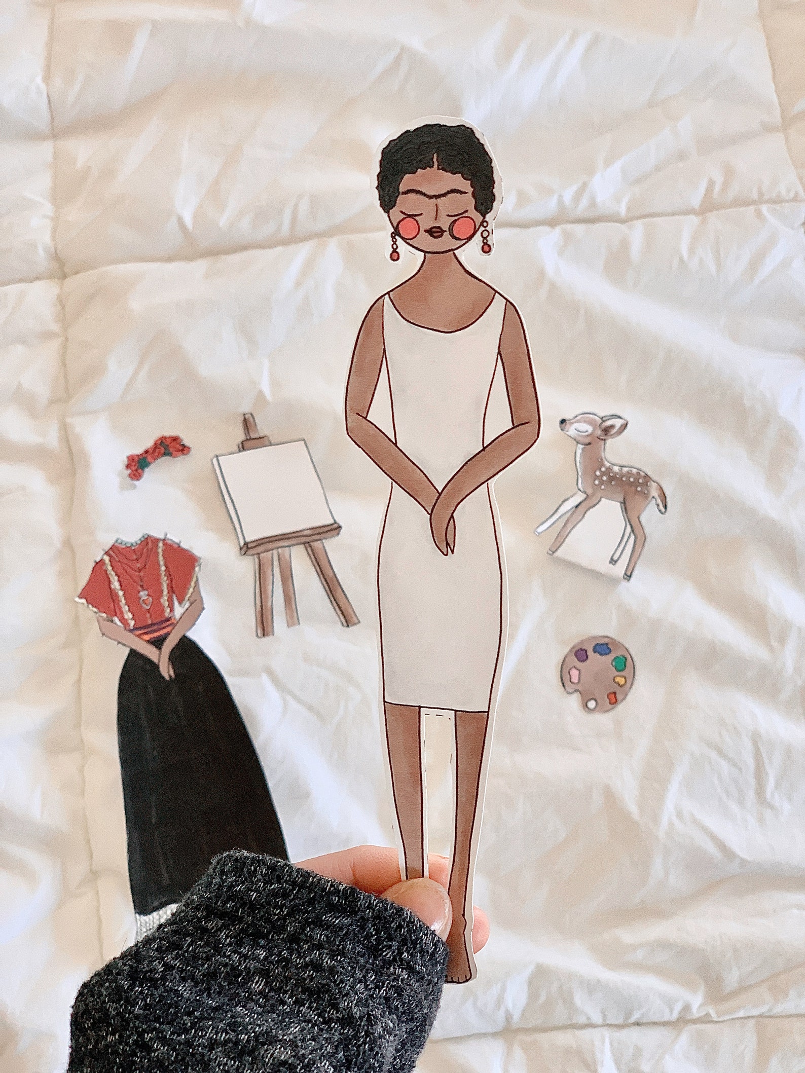 Frida Kahlo Paper Doll / DIY Historical Women Paper Dolls | Etsy