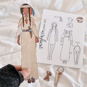 Sacagawea Paper Doll / DIY Historical Women Paper Dolls - Etsy