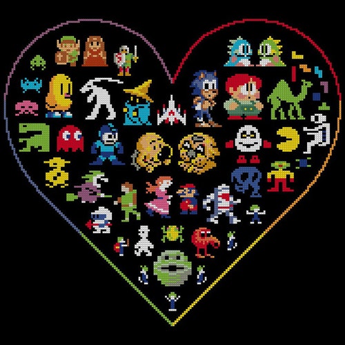 Retro Gaming Computer Console Video Game Cross Stitch PDF - Etsy