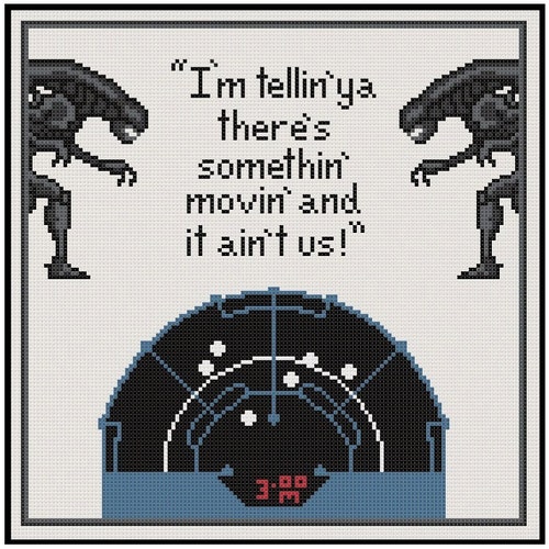 Alien PDF Cross Stitch Pattern - Etsy