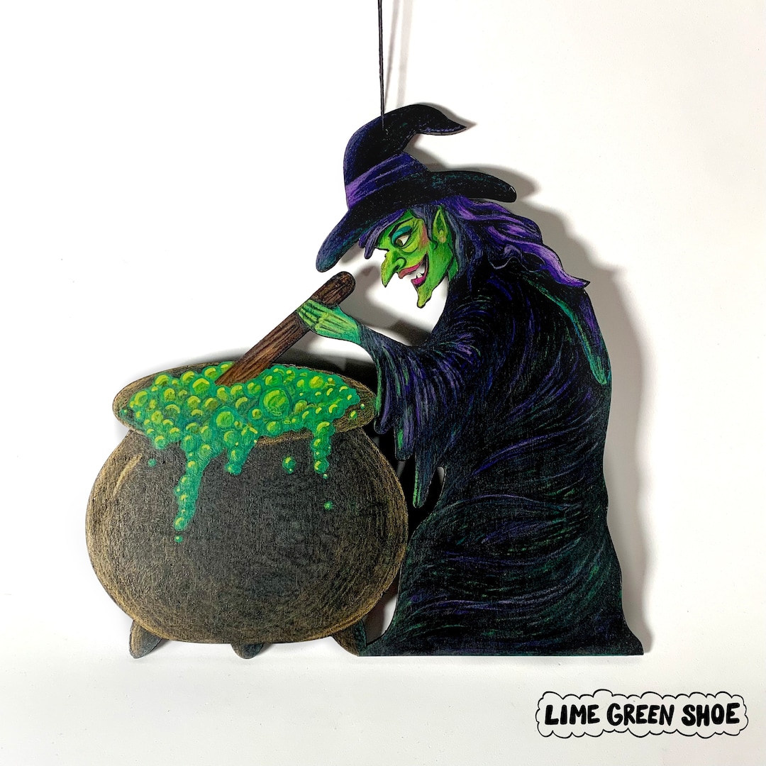 Witch at Her Cauldron - Etsy