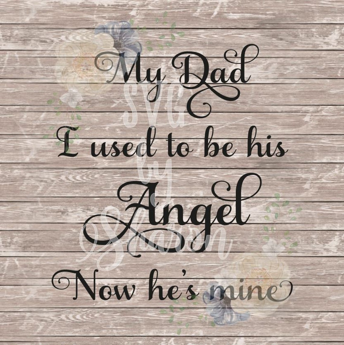 My Dad Angel SVG File Cutting File for Vinyl Printable PNG File ...