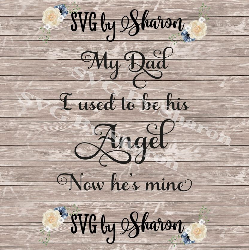 My Dad Angel SVG File Cutting File for Vinyl Printable PNG File ...
