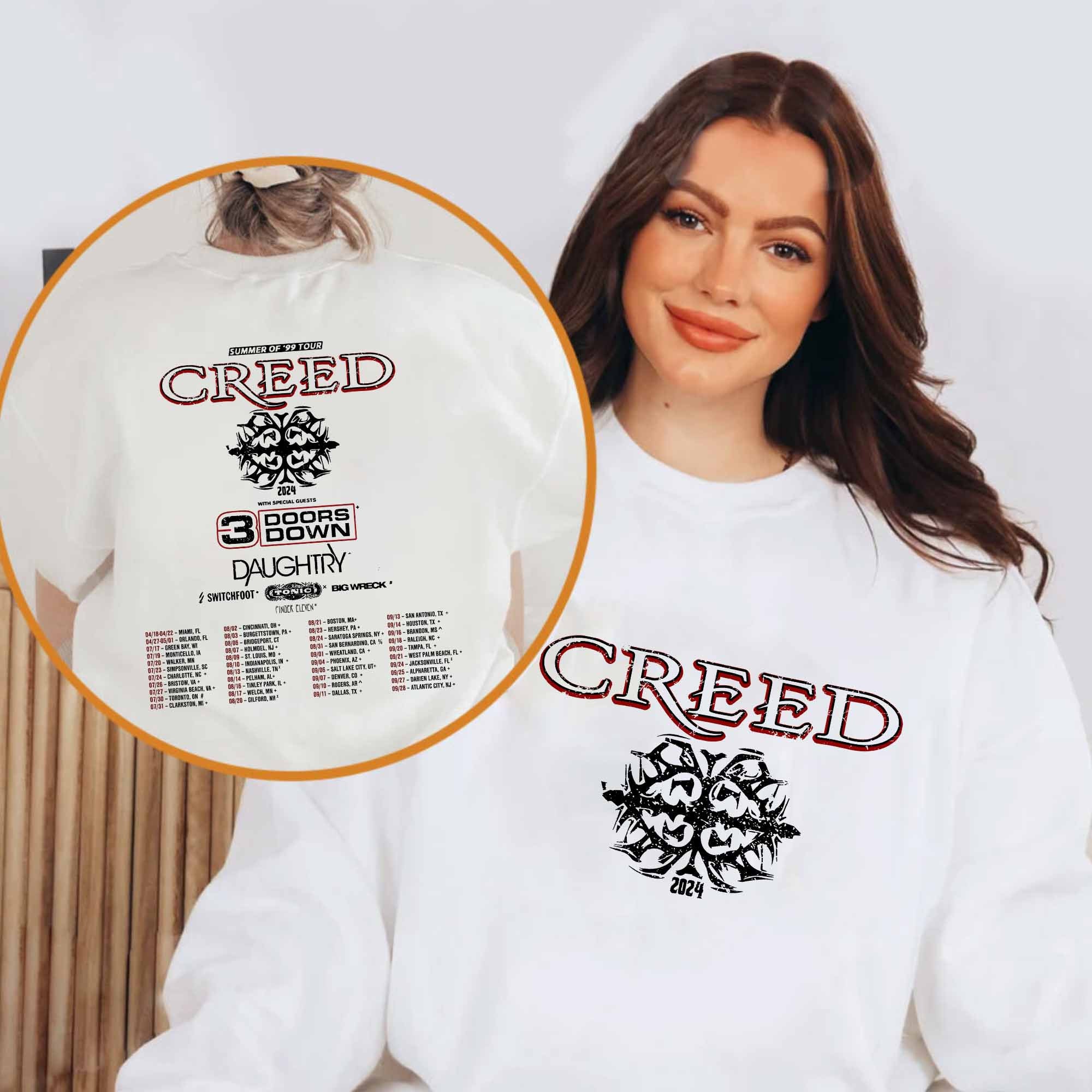 Creed 2024 Tour Summer of 99 Tour Shirt sold by Electrical Teressa ...