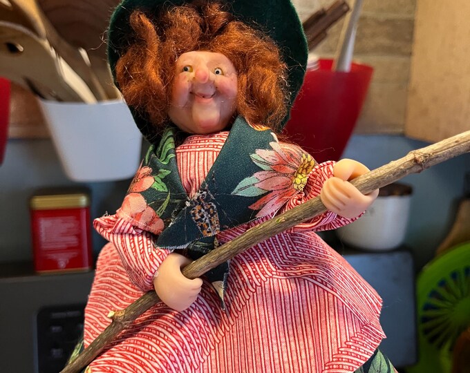 Barbara the Handmade Kitchen Witch Doll - Etsy