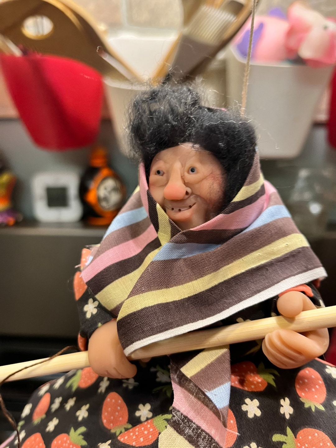 Norma the Handmade Kitchen Witch Doll - Etsy