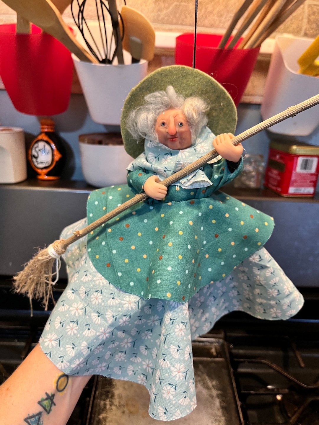 Samantha the Handmade Kitchen Witch Doll - Etsy