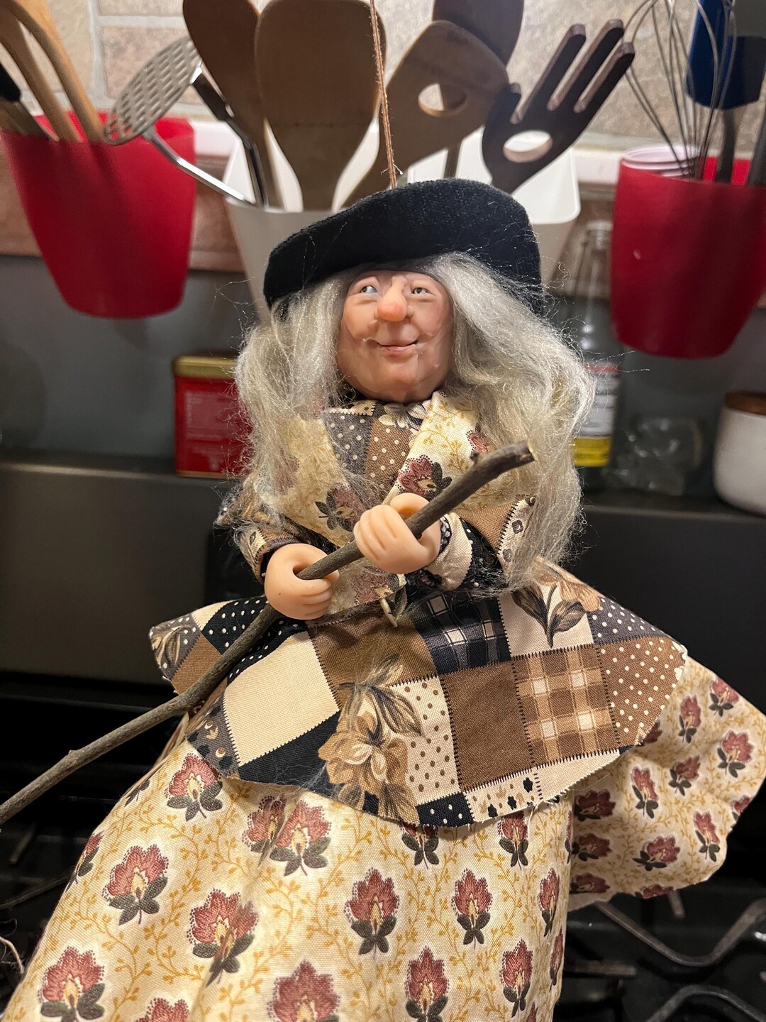 Marcy the Handmade Kitchen Witch Doll - Etsy