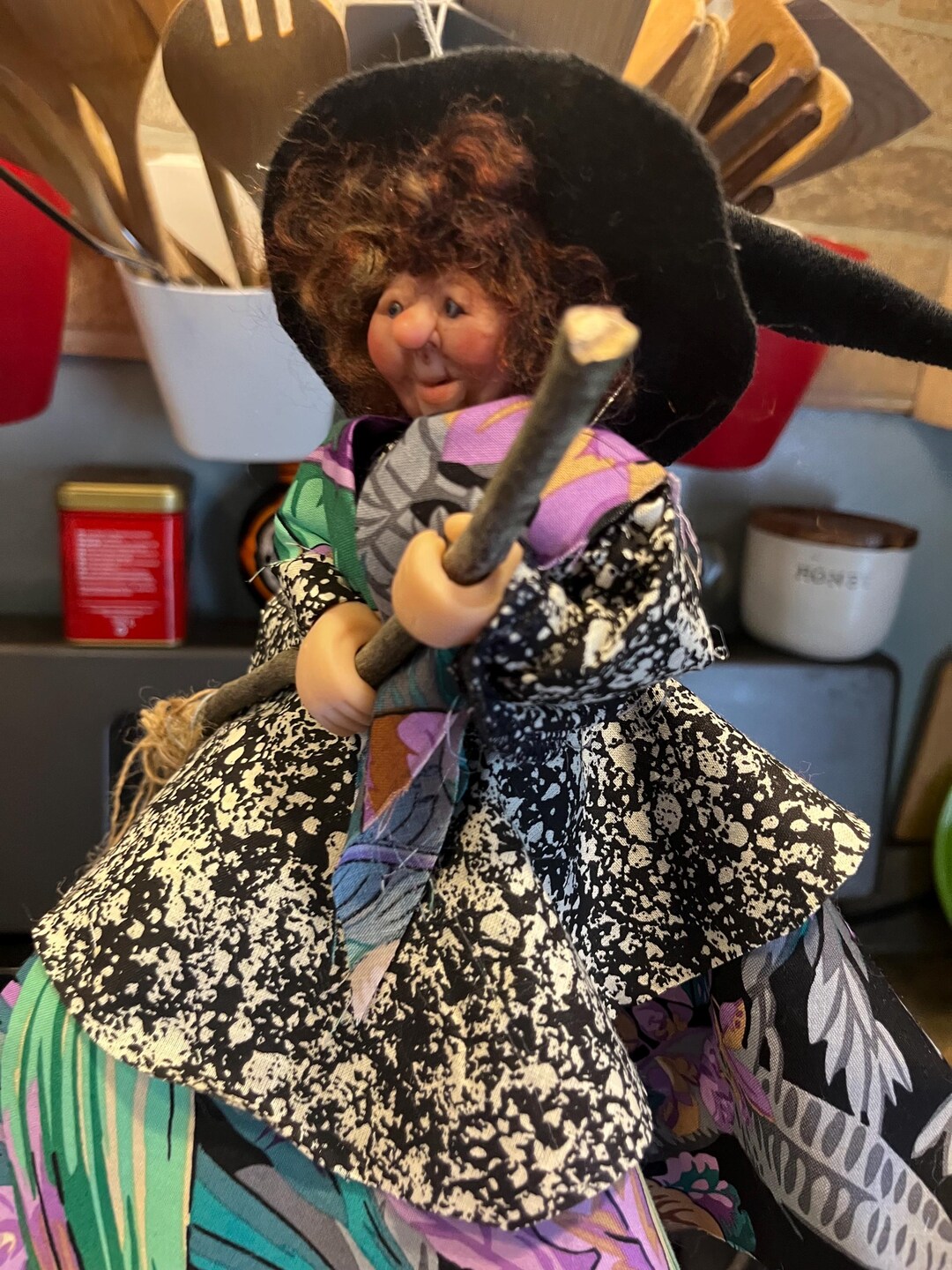 Gayle the Handmade Kitchen Witch Doll - Etsy