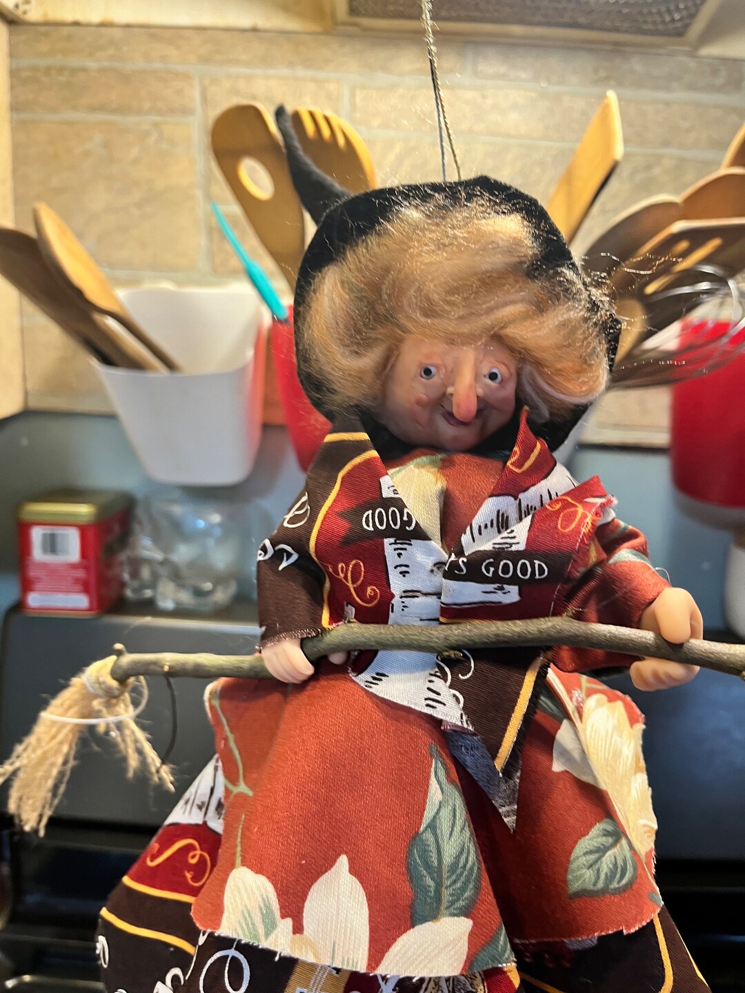 Unice the Handmade Kitchen Witch Doll - Etsy