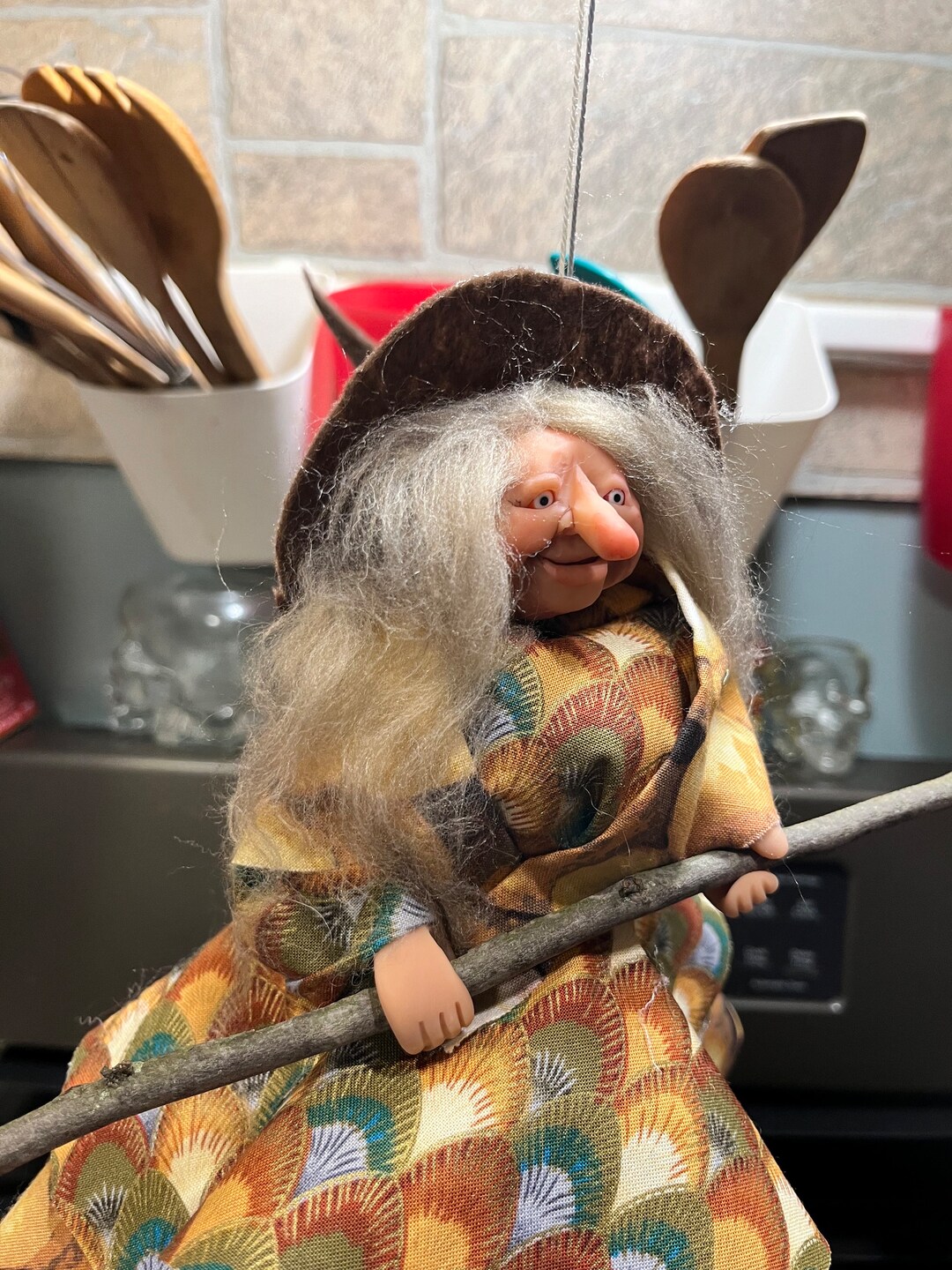 Gretchen the Handmade Kitchen Witch Doll - Etsy