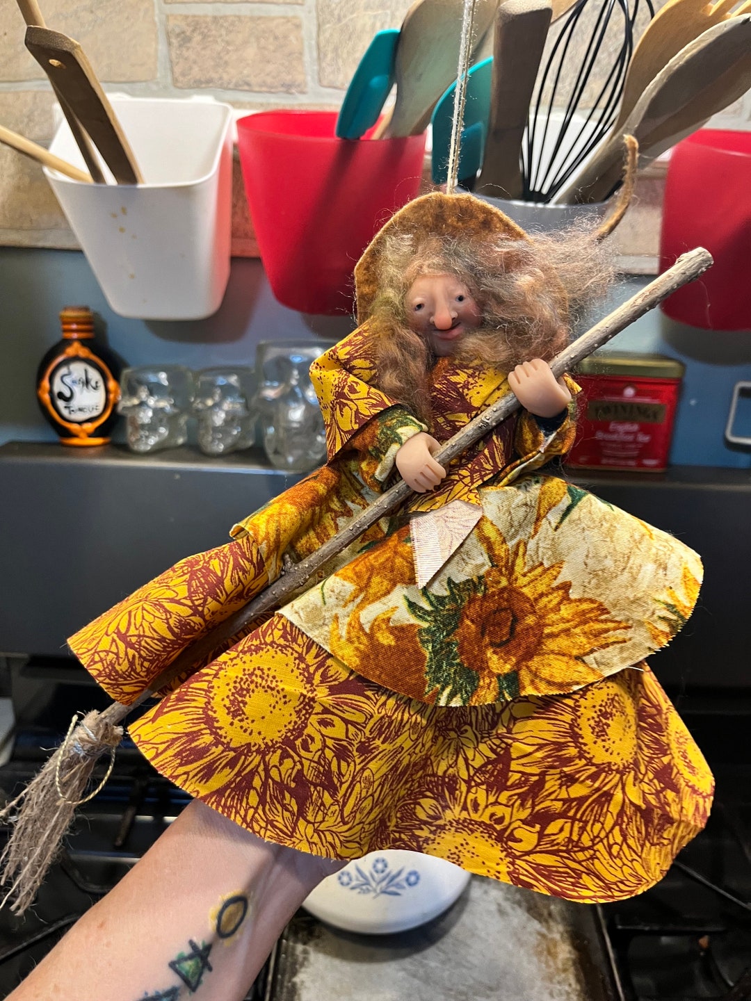Cassie the Handmade Kitchen Witch Doll - Etsy