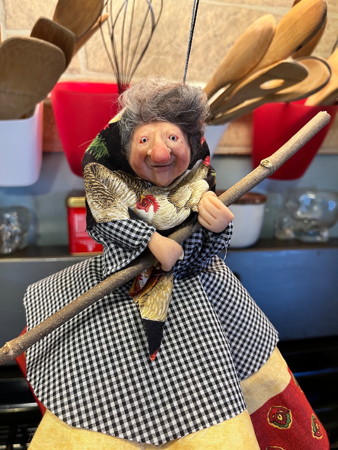 Harriet the Handmade Kitchen Witch Doll - Etsy