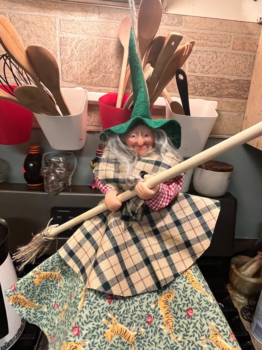 Cora the Handmade Kitchen Witch Doll - Etsy