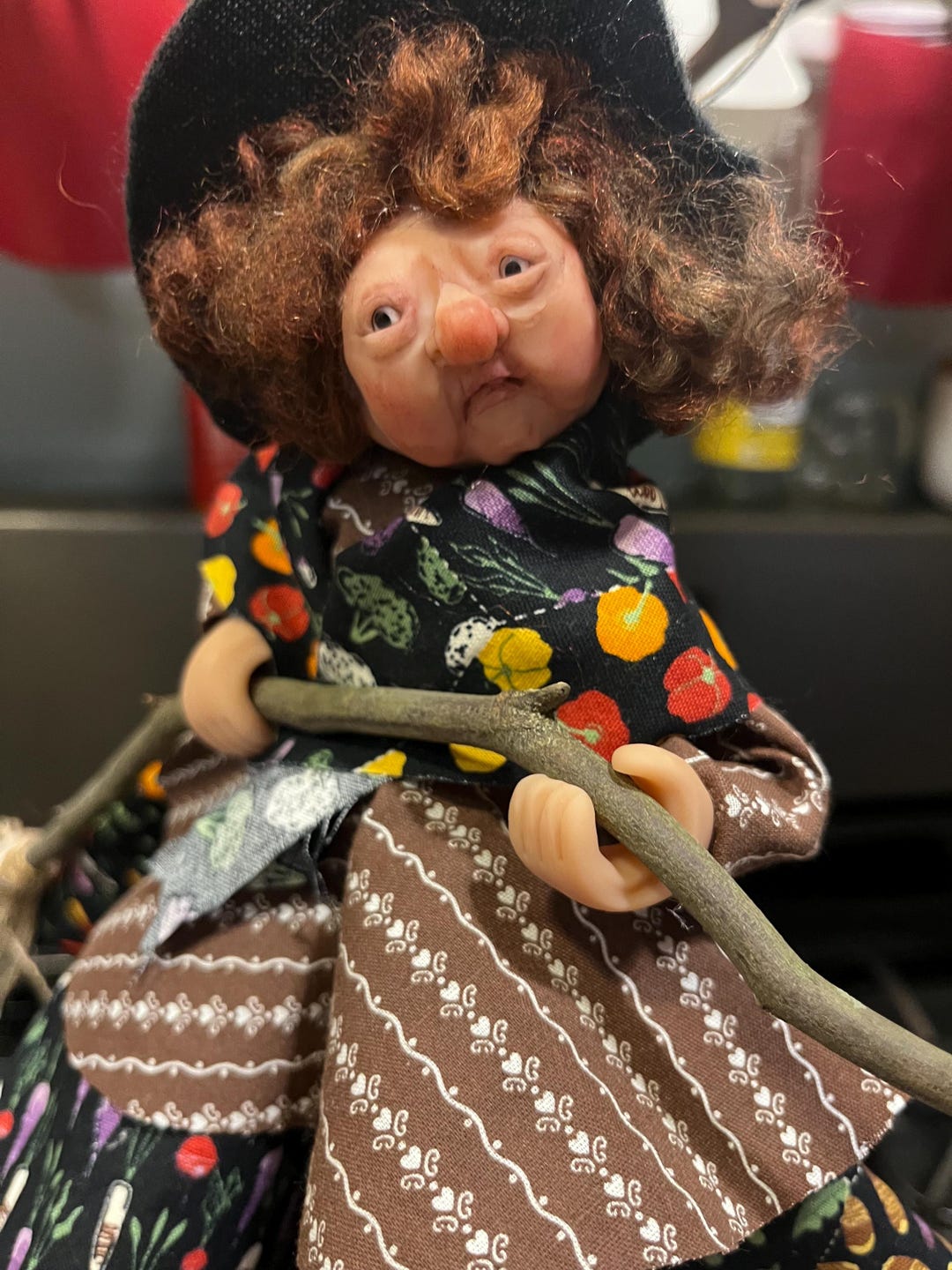 Unice the Handmade Kitchen Witch Doll - Etsy