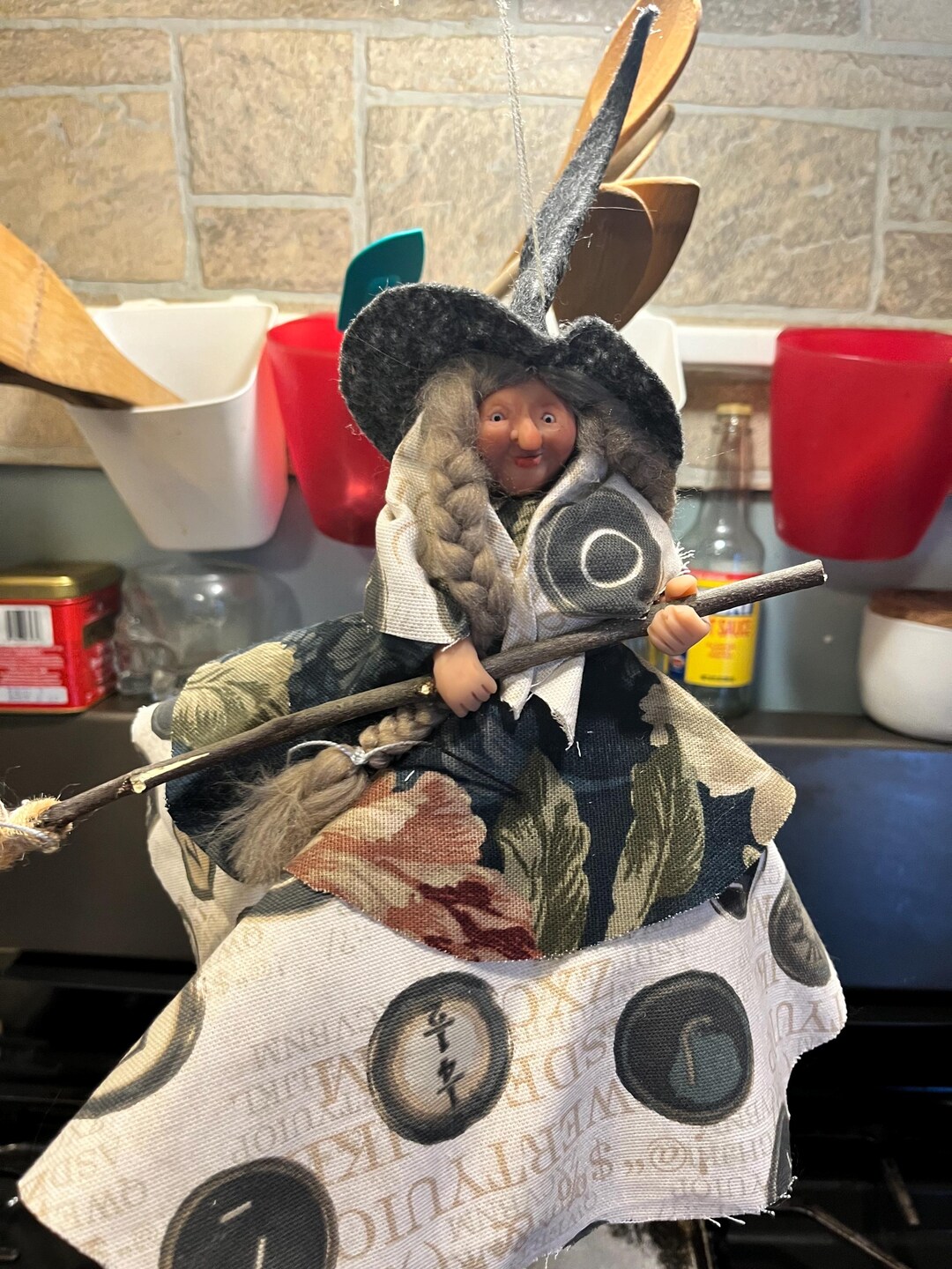 Leona the Handmade Kitchen Witch Doll - Etsy