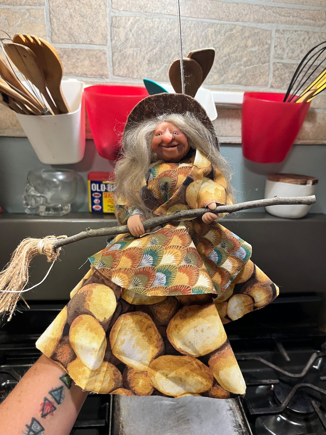 Courtney the Handmade Kitchen Witch Doll - Etsy