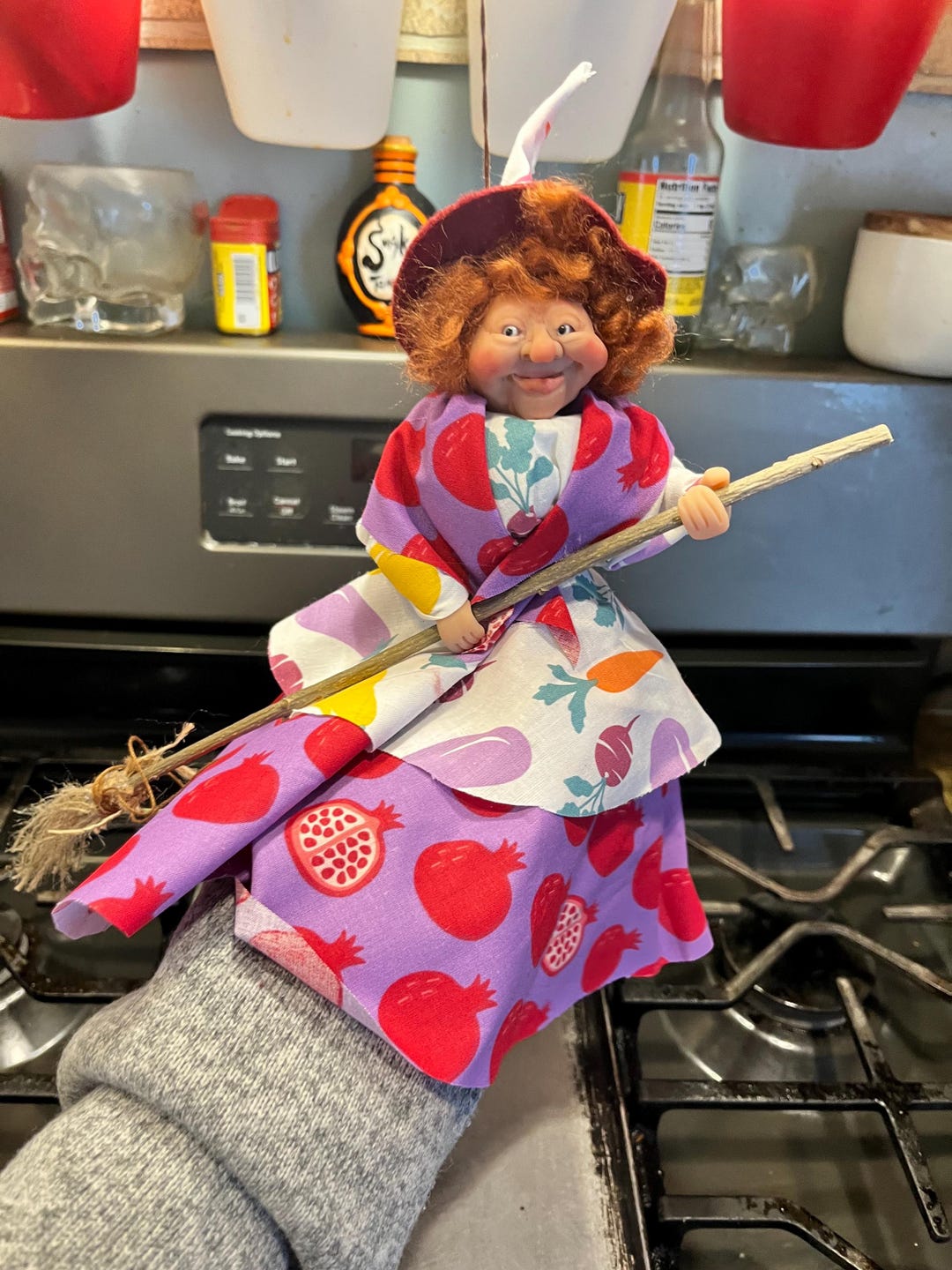 Amanda the Handmade Kitchen Witch Doll - Etsy