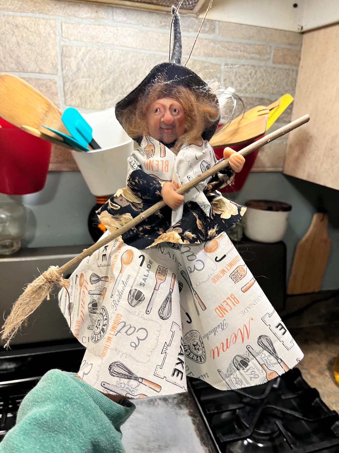 Dana the Handmade Kitchen Witch Doll - Etsy