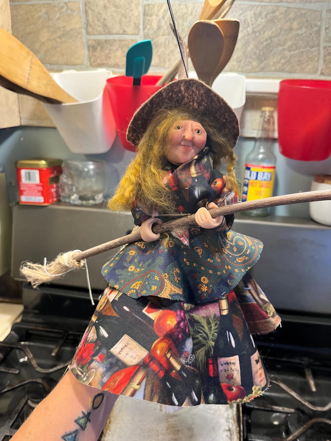 Tonya the Handmade Kitchen Witch Doll - Etsy