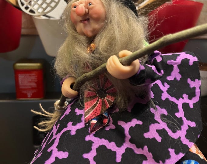Barbara the Handmade Kitchen Witch Doll - Etsy