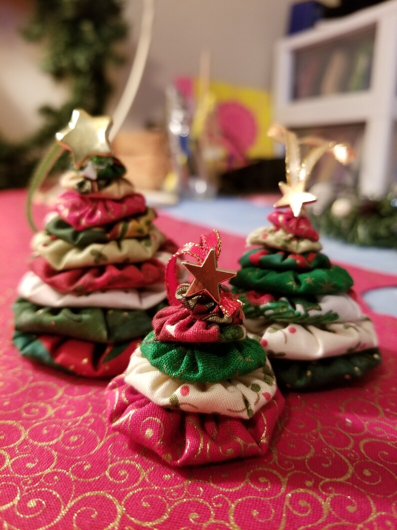Yo-yo Christmas Tree Set - Etsy