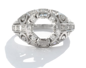 Antique Vintage Engagement Ring Setting Mounting Mount - Etsy