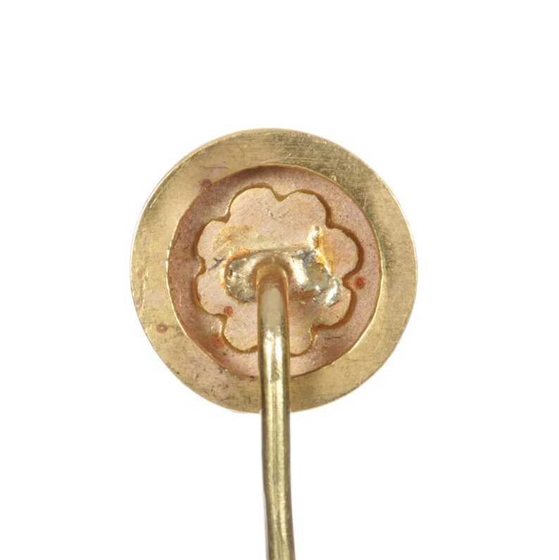 Antique Gold Clover Stick Pin. Pearl 14kt Gold 4 Leaf Clover | Etsy