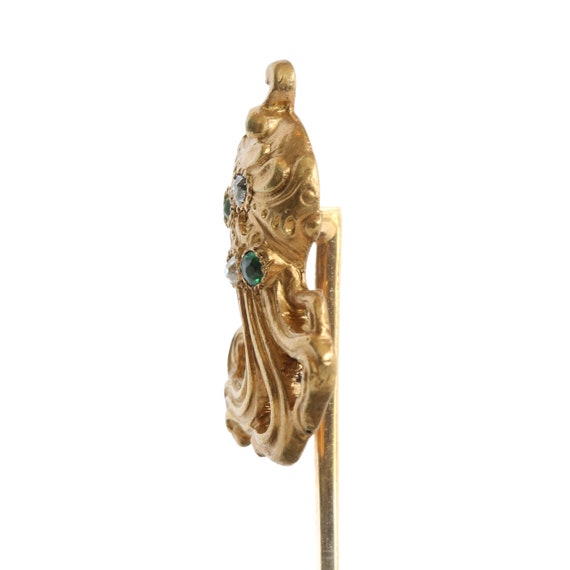 Antique Art Nouveau Cleopatra Diamond Stick Pin: 18k … - Gem
