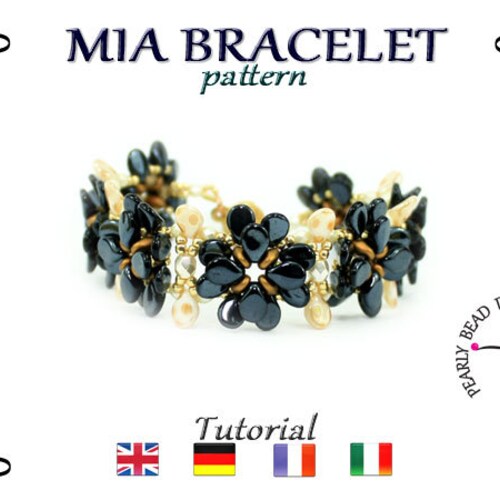 MIA BRACELET Pattern With PIP Beads Tutorial - Etsy