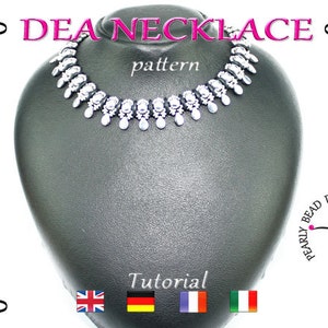 DEA Necklace Pattern With Crescent Beads, PIP Beads O Beads and Double ...
