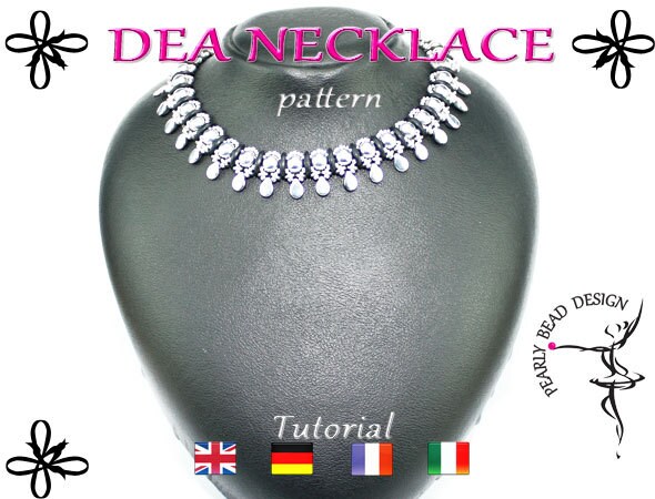 DEA Necklace Pattern With Crescent Beads, PIP Beads O Beads and Double ...
