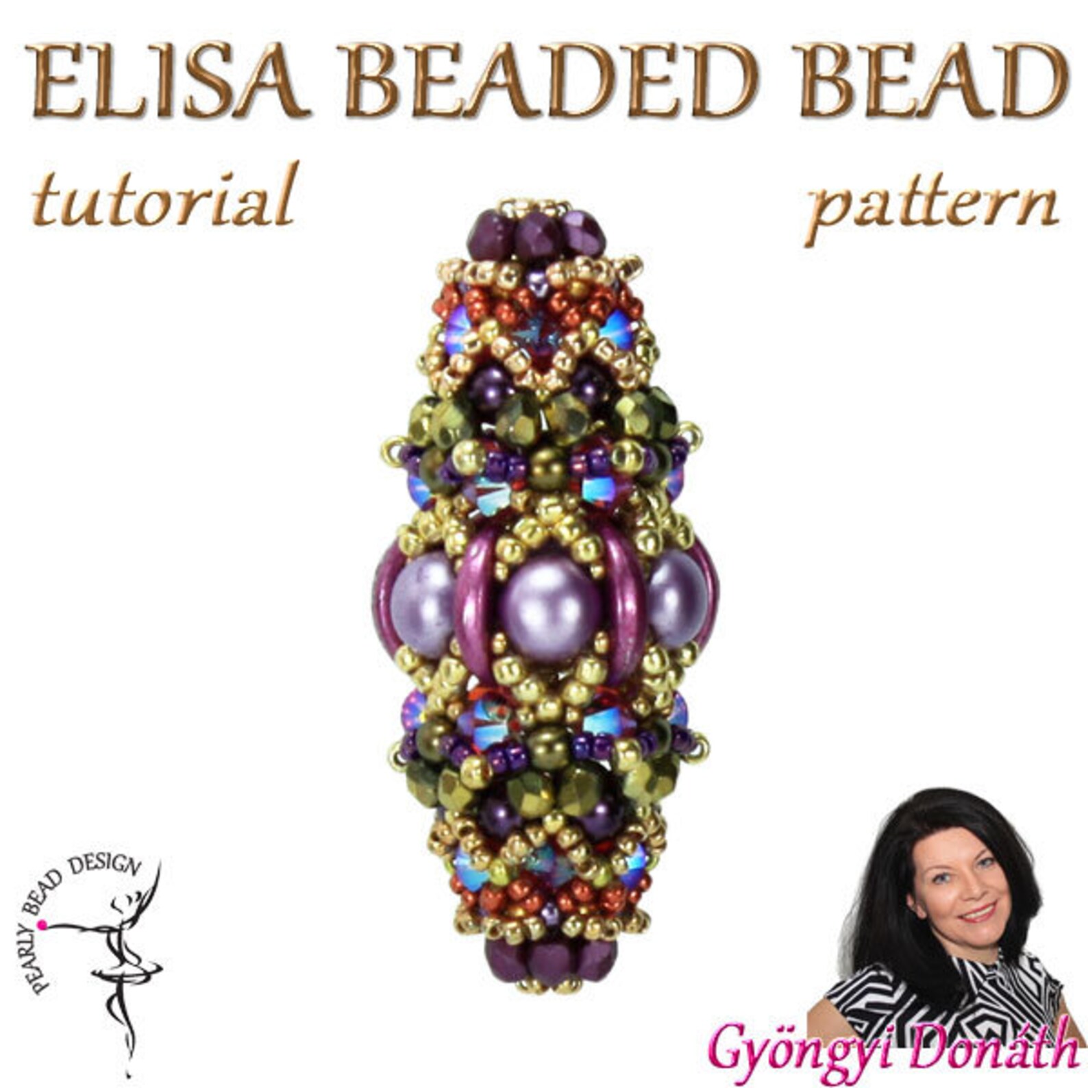ELISA Beaded Bead Pattern With Crescent Beads and Double Hole ...