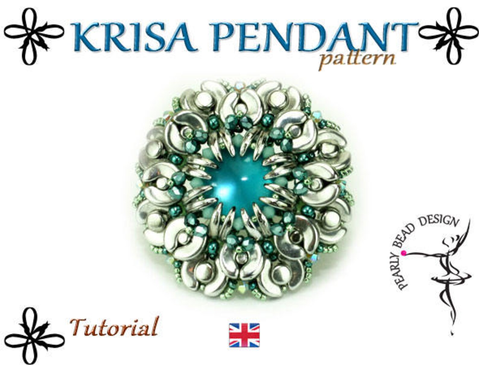 KRISA PENDANT Pattern With Arcos and Minos Par Puca Beads, DIY Tutorial ...