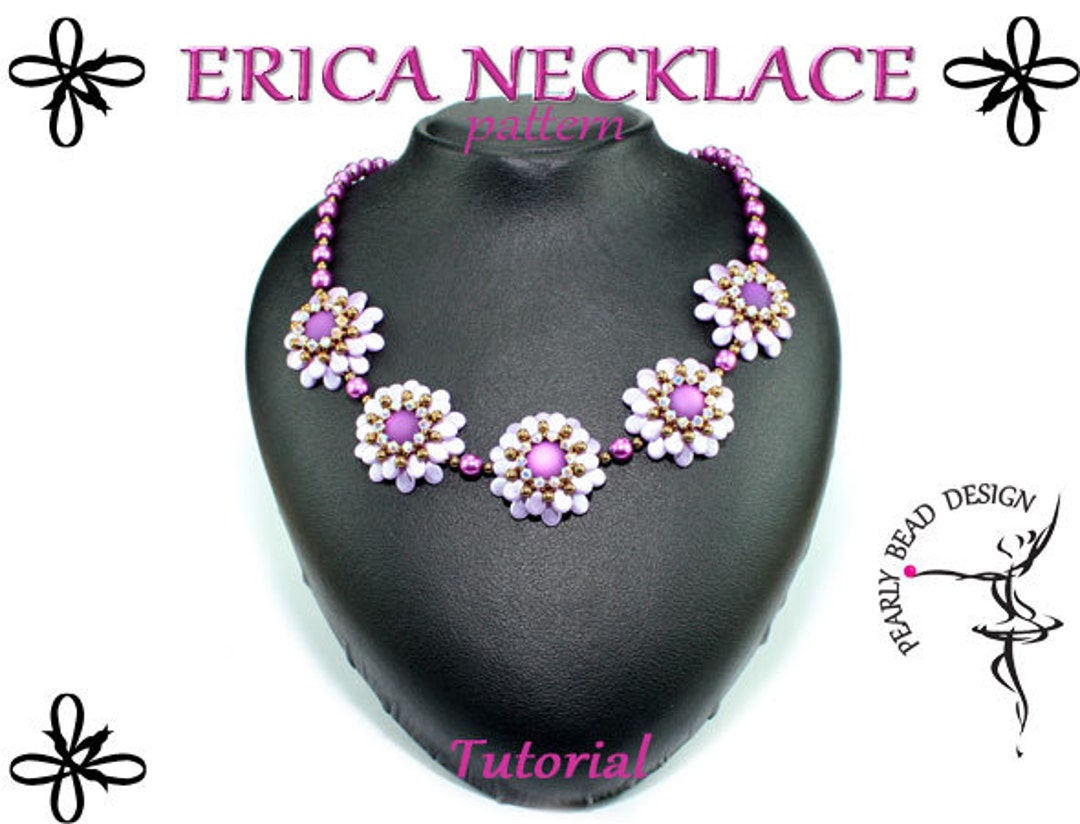 ERICA NECKLACE With PIP Beads Pattern Tutorial - Etsy