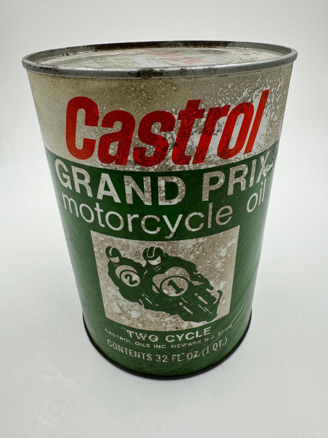 Vintage Oil Can Castrol Gran Prix Motorcycle - Etsy