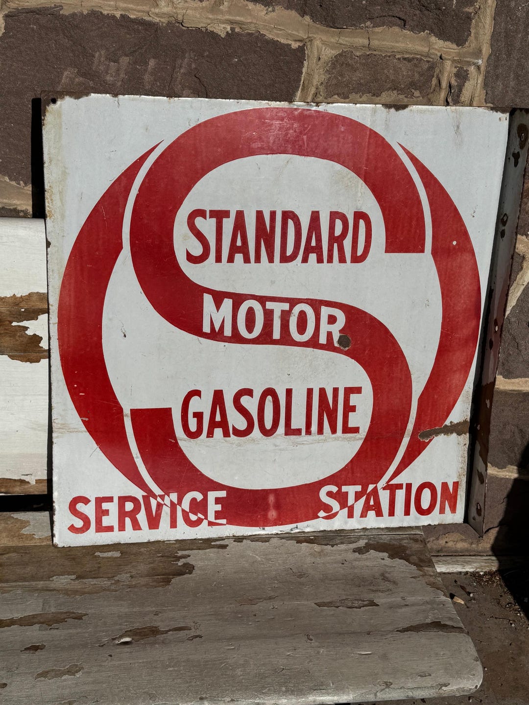 Vintage Standard Oil Sign Porcelain Flange - Etsy