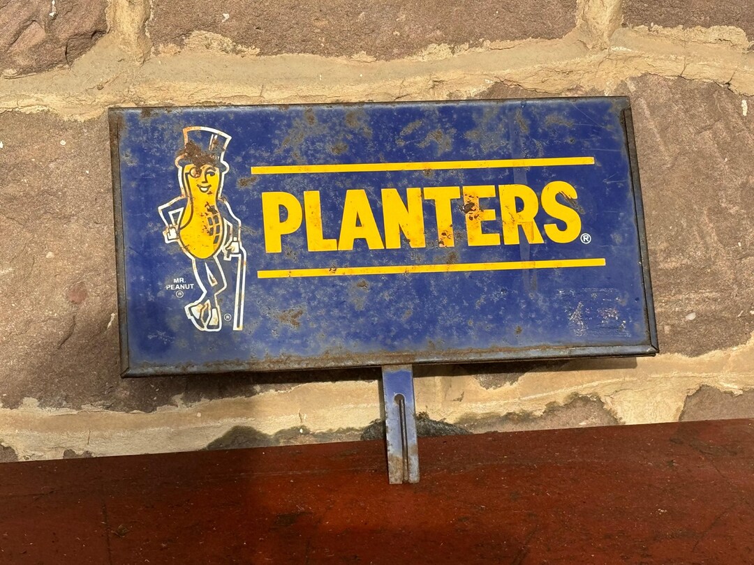 Vintage Planters Peanuts Sign Metal - Etsy