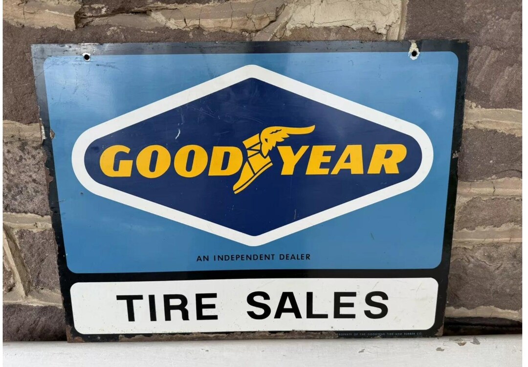 Vintage Goodyear Sign Tire Sales - Etsy