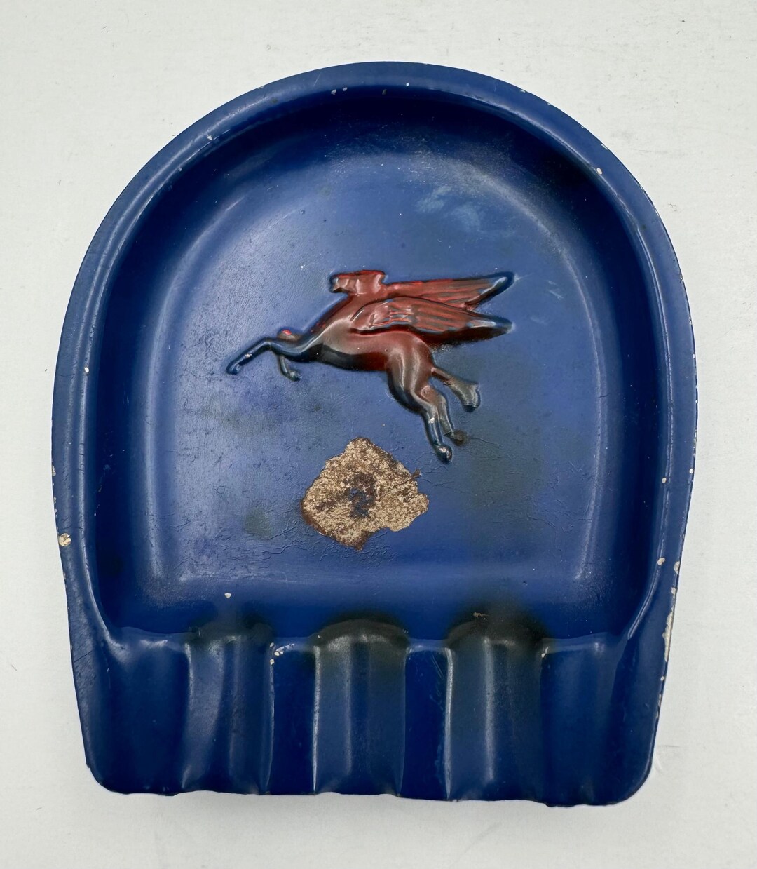 Vintage Mobil Ashtray Pegasus - Etsy