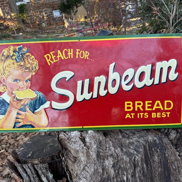 Sunbeam Bread Sign - Etsy