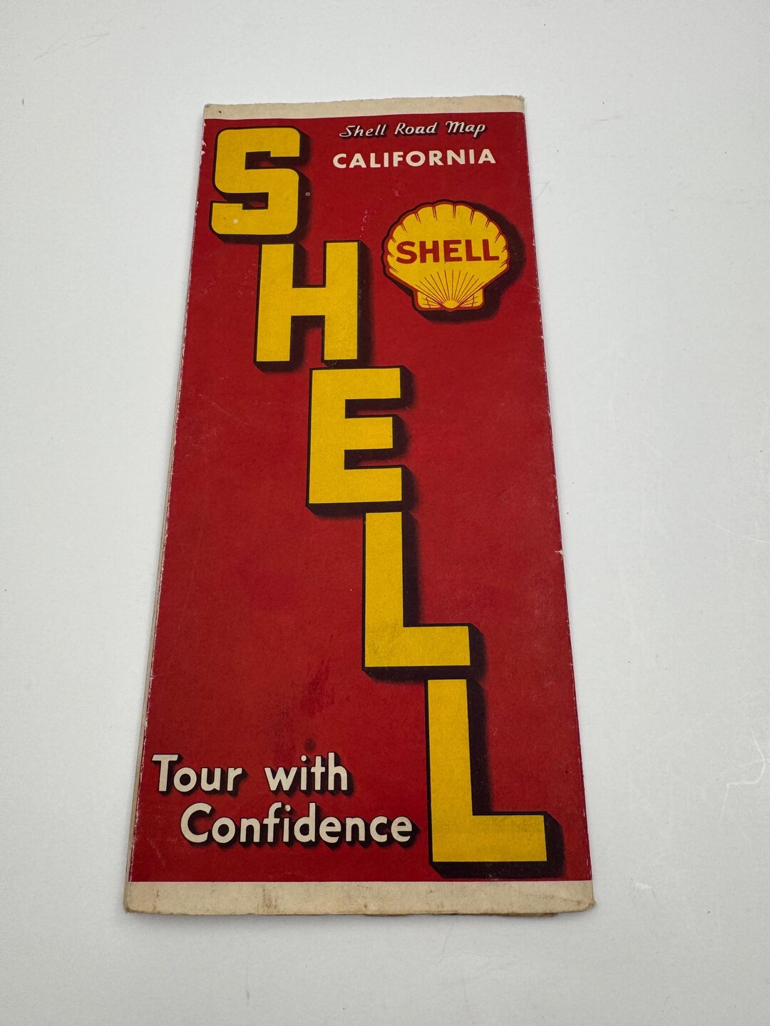 Vintage Shell Road Map 1930s California - Etsy