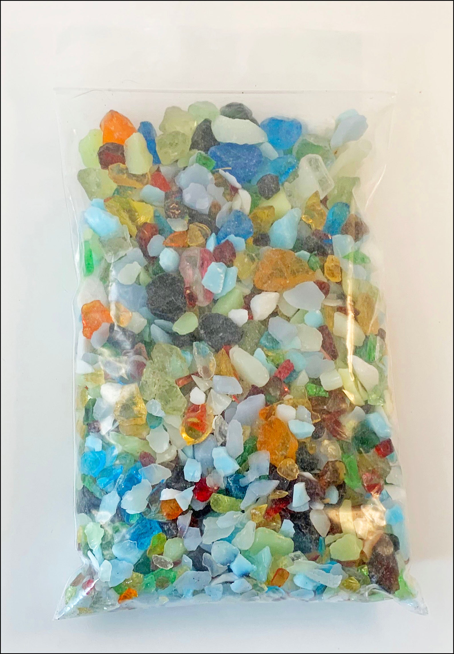 Mixed Color Glass Chips 11 Oz - Etsy