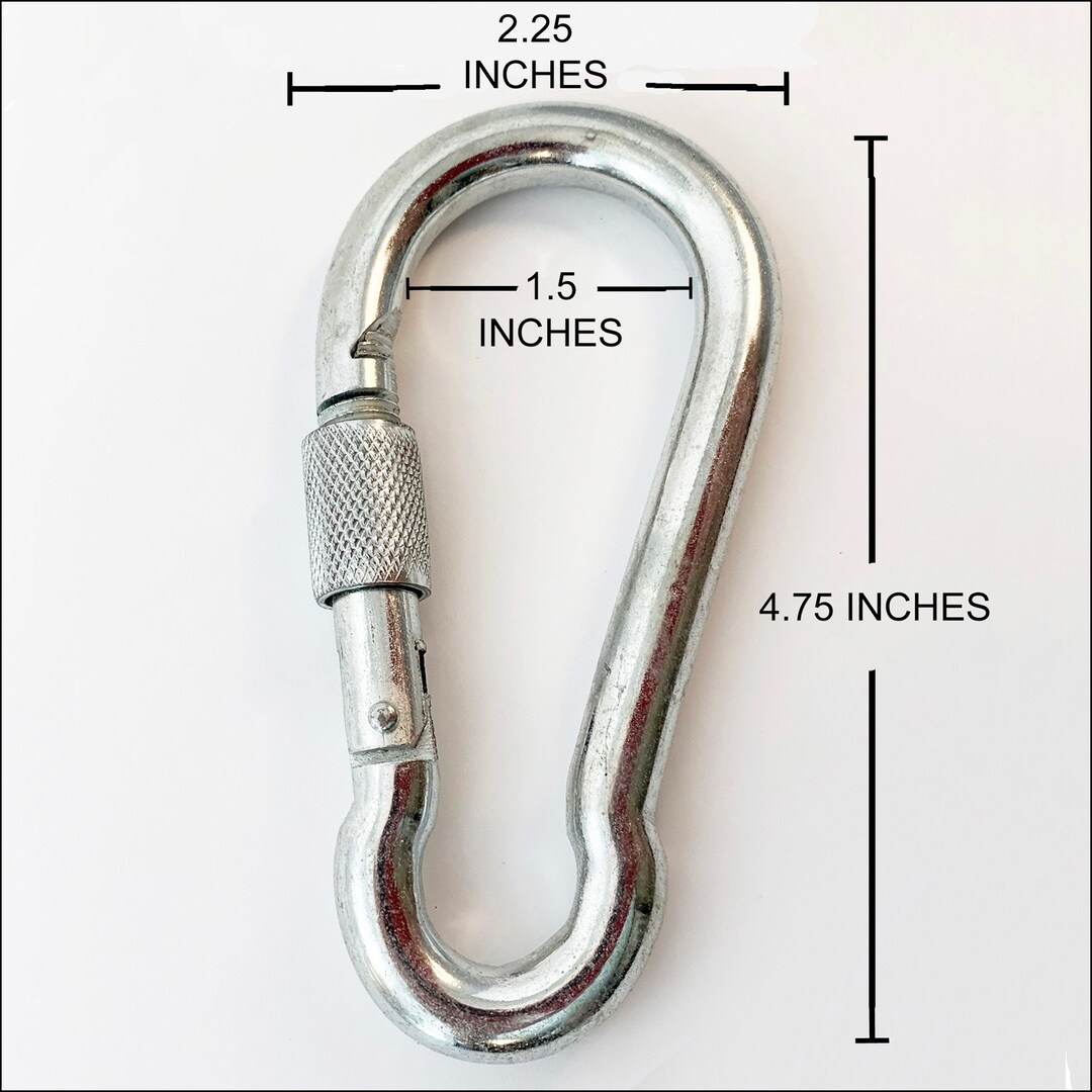 Jumbo Snap Hook Screw Lock Heavy Duty Carabiner - Etsy