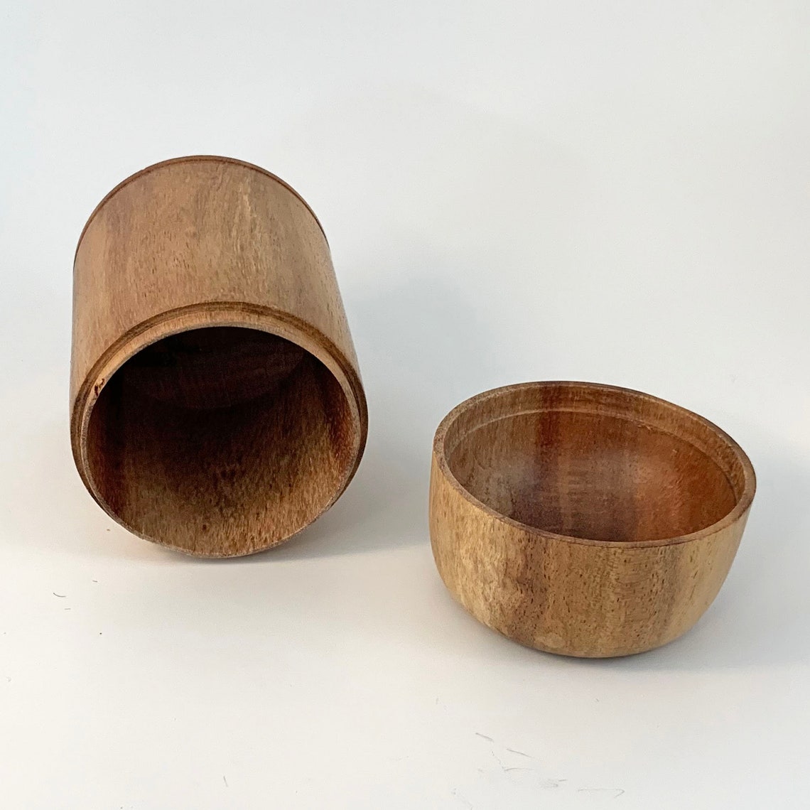 Wood Turned Vintage Cask Box With Lid - Etsy