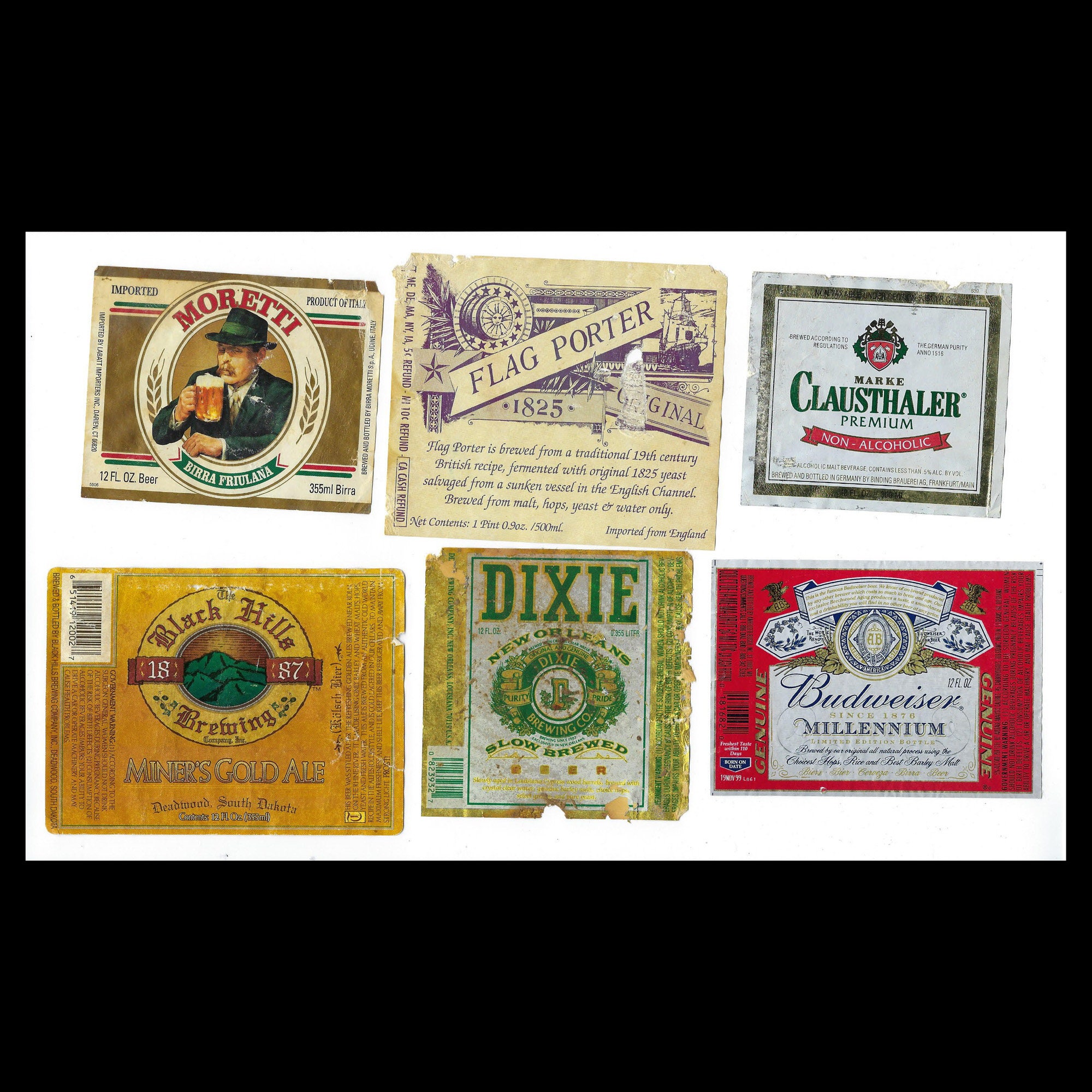 Assorted Vintage Beer Labels 1990s - Etsy
