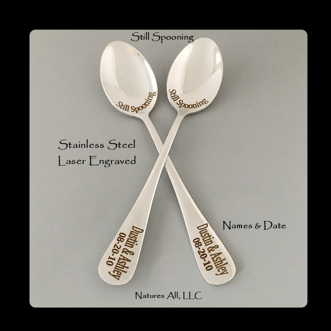 Personalized Wedding Spoons Still Spooning Bride Groom Gift Wedding ...